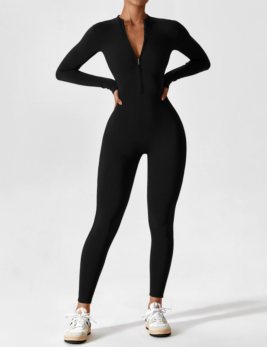 Yeoreo Long Sleeve/ Short Sleeve Zipper Jumpsuit – YEOREO